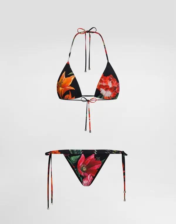 Dolce & Gabbana Floral Triangle Bikini - Print