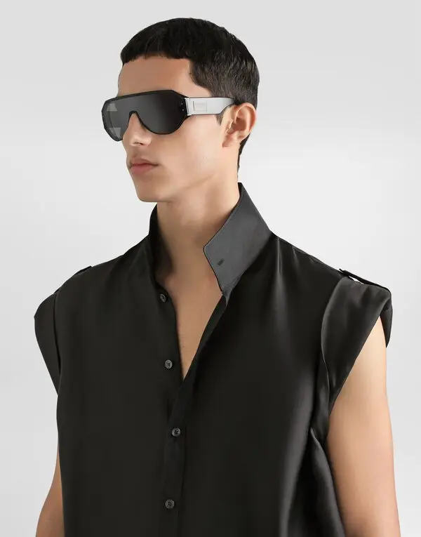 Dolce & Gabbana Hawaii Silk Twill Shirt - Black
