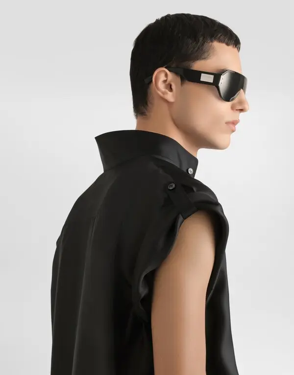 Dolce & Gabbana Hawaii Silk Twill Shirt - Black