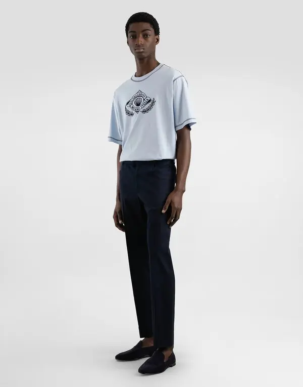 Dolce & Gabbana Cotton Gabardine Cargo Trousers