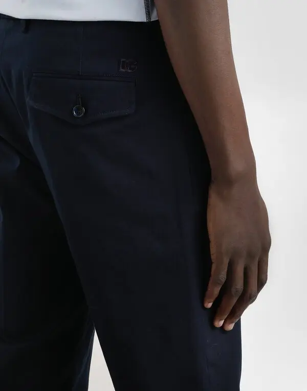 Dolce & Gabbana Cotton Gabardine Cargo Trousers