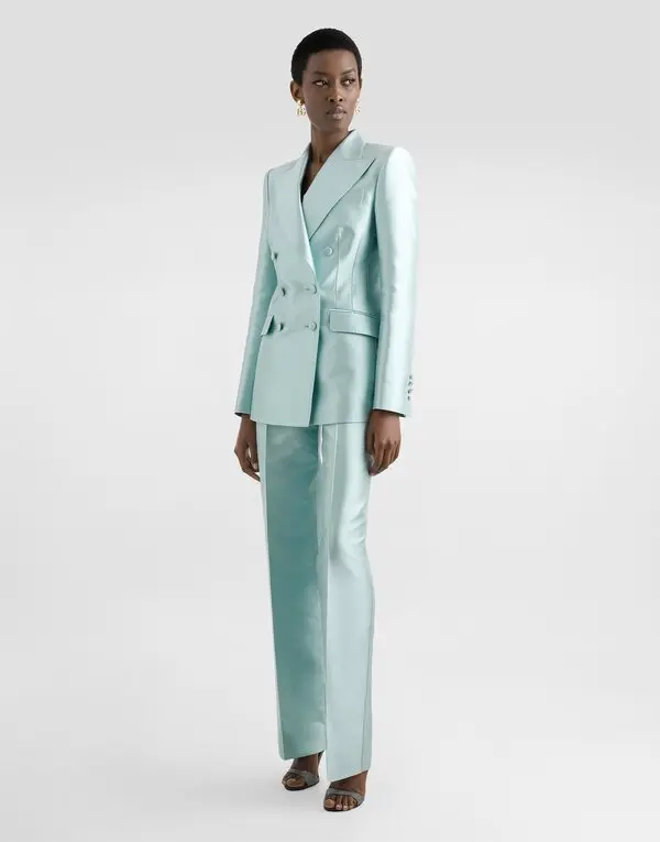 Dolce & Gabbana Shantung Silk Trousers