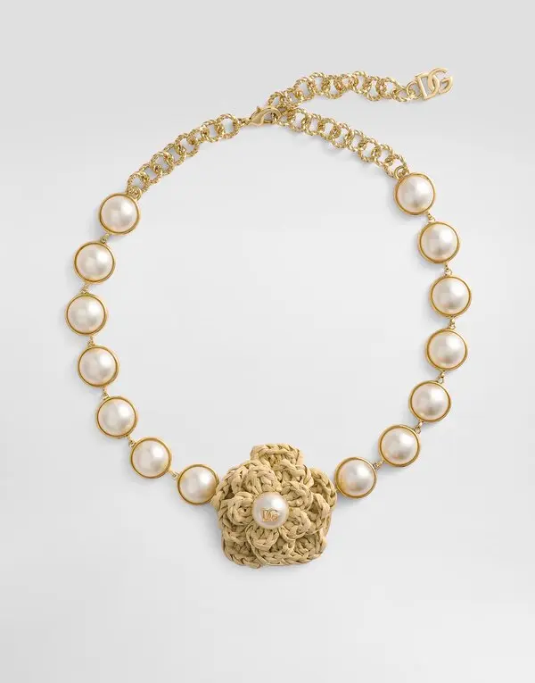 Dolce & Gabbana Flower Necklace - Gold