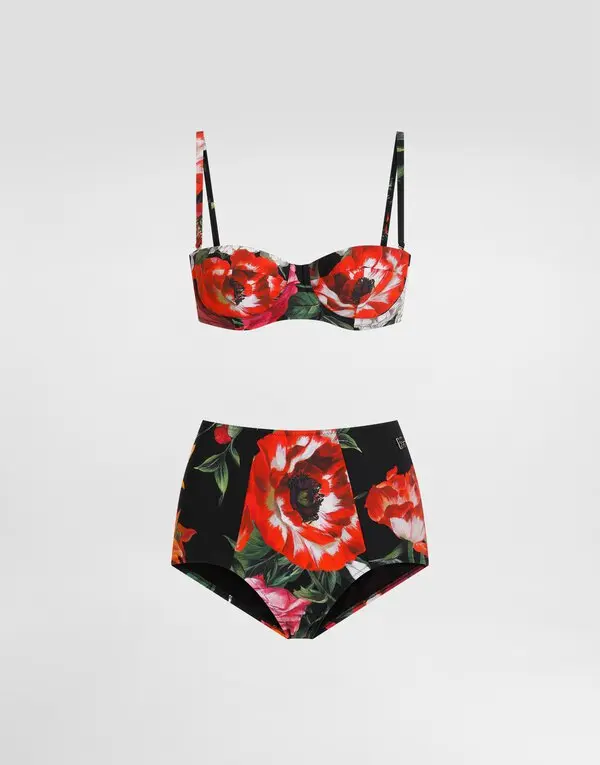 Dolce & Gabbana Floral Padded Bikini - Print