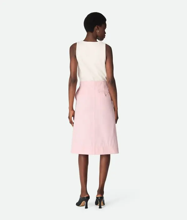 Bottega Veneta Cotton Twill Skirt - Camelia