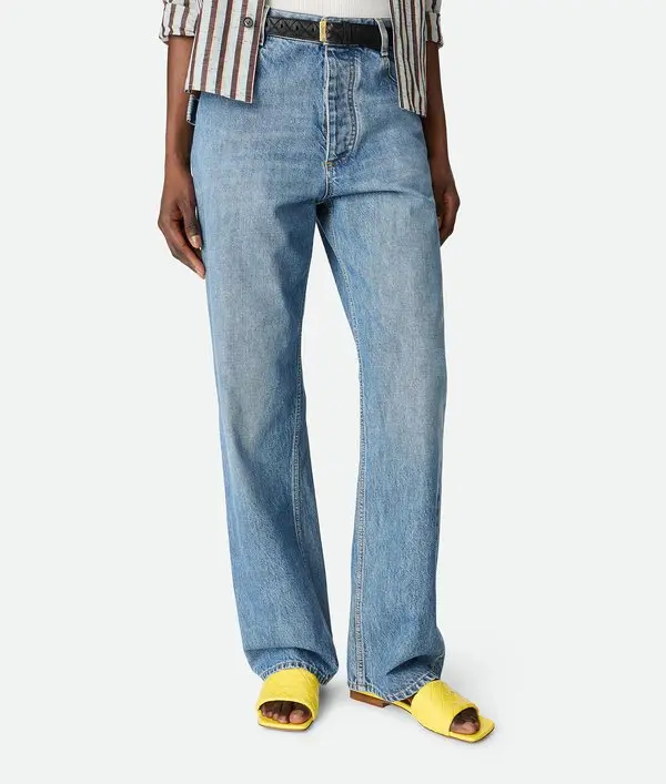Bottega Veneta Parco Flat Mule - Daffodil