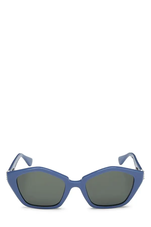 Chrome Hearts Acetate Jungle Lit Up Sunglasses - Blue