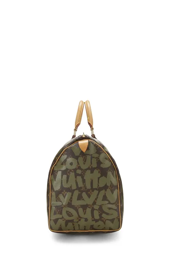 LOUIS VUITTON Graffiti Keepall 50 Duffle Bag - Green