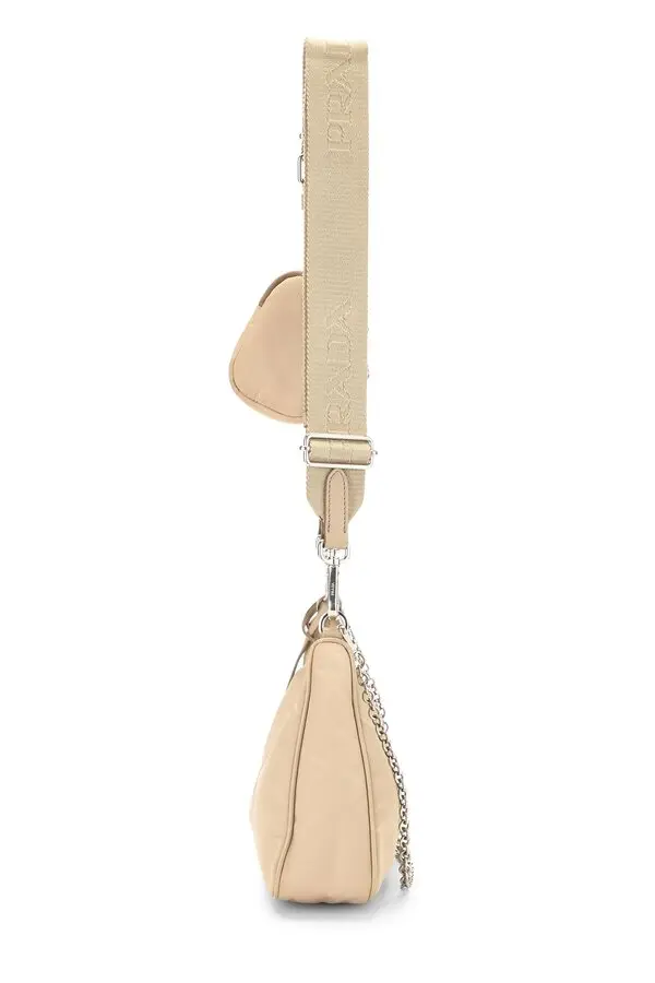 Prada Tessuto Re-edition 2005 Hobo - Beige