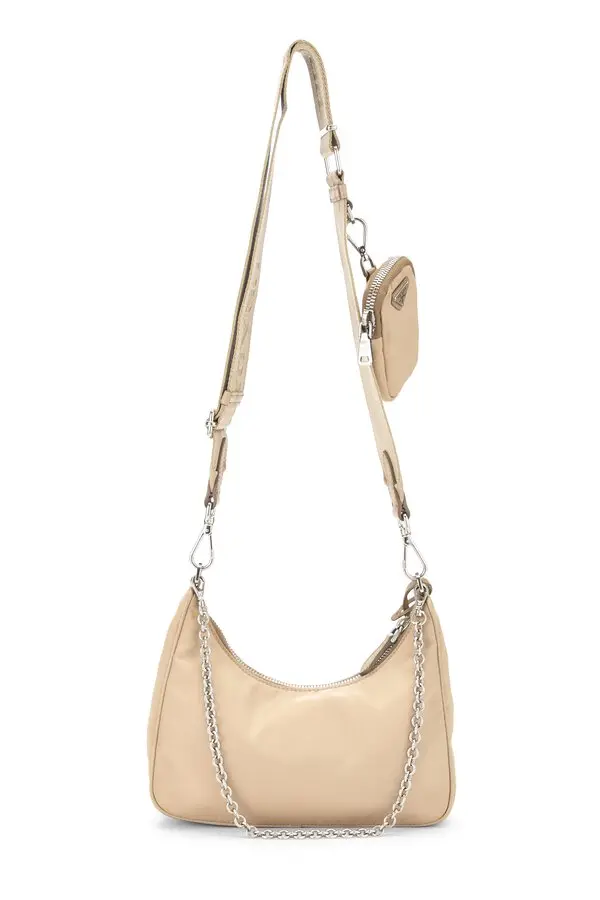 Prada Tessuto Re-edition 2005 Hobo - Beige
