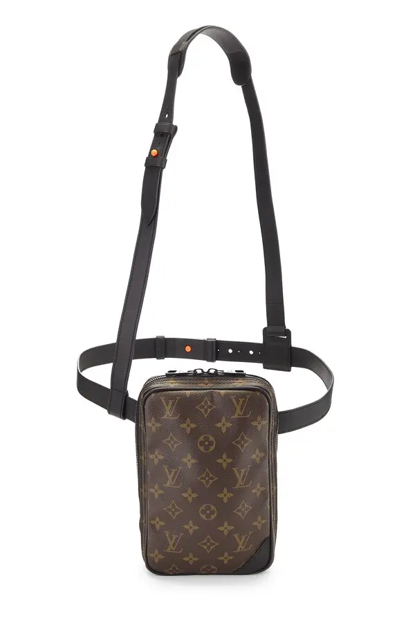 LOUIS VUITTON Monogram Canvas Utility Side Bag - Black