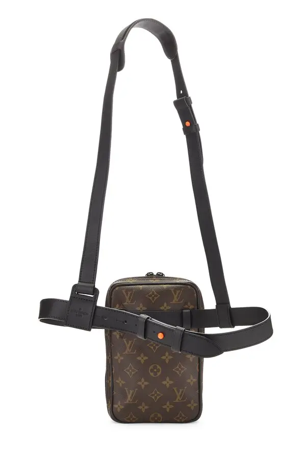 LOUIS VUITTON Monogram Canvas Utility Side Bag - Black