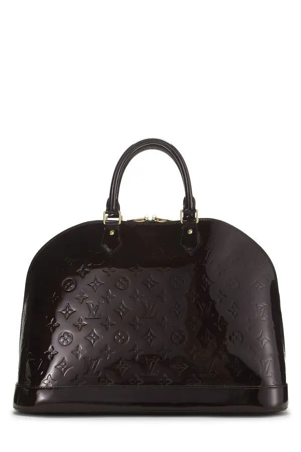 LOUIS VUITTON Alma Nm Amarante Vernis Tote - Purple