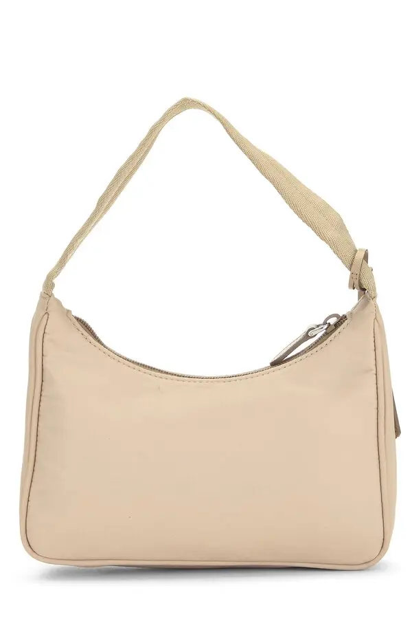 Prada Tessuto Re-edition 2000 Hobo - Beige