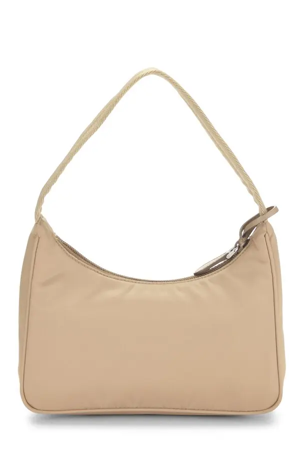 Prada Tessuto Re-edition 2000 Hobo - Beige