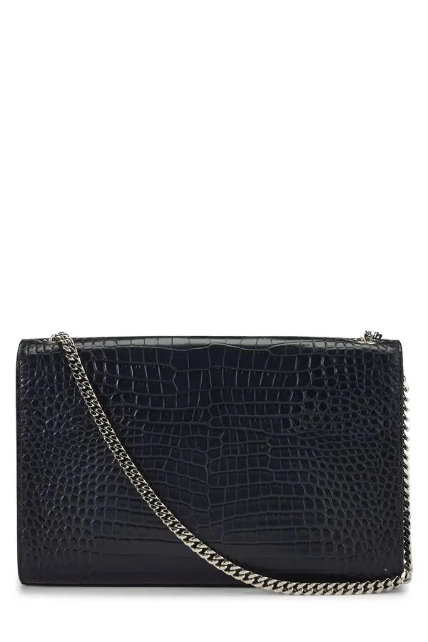 Saint Laurent Kate Tassel Embossed Bag - Navy
