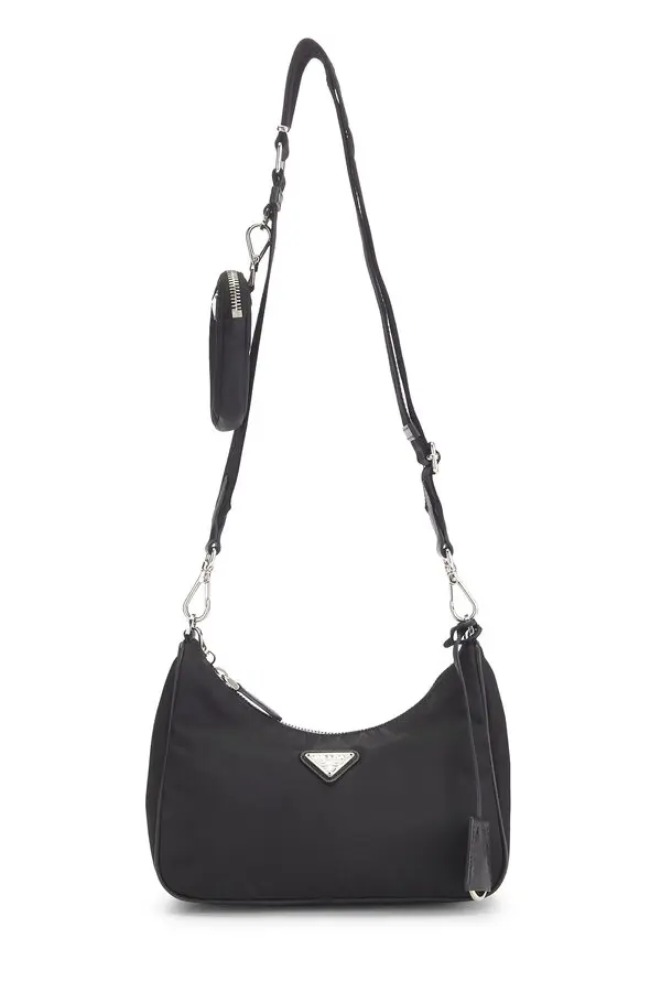 Prada Tessuto Re-edition 2005 Hobo - Black
