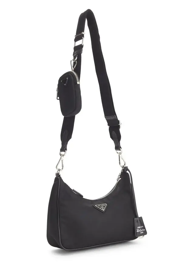 Prada Tessuto Re-edition 2005 Hobo - Black