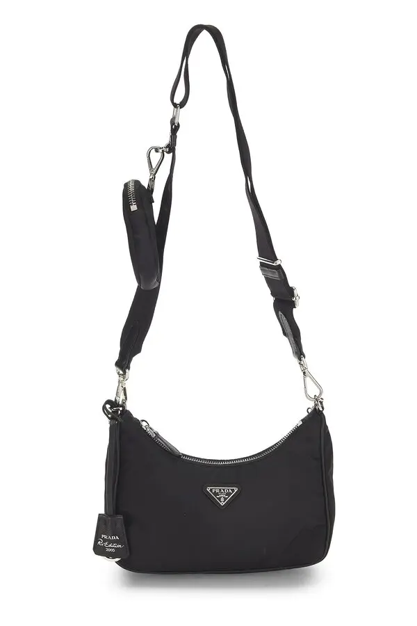 Prada Tessuto Re-edition 2005 Hobo - Black