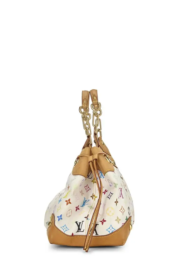 LOUIS VUITTON Takashi Murakami X Monogram Multicolore Ursula Bag - White