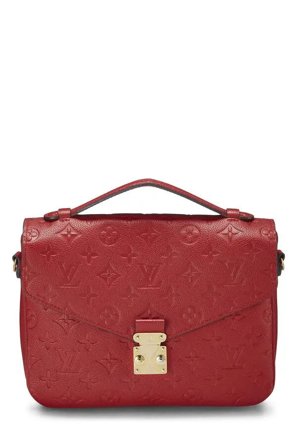 LOUIS VUITTON Orient Monogram Empreinte Pochette Metis - Red