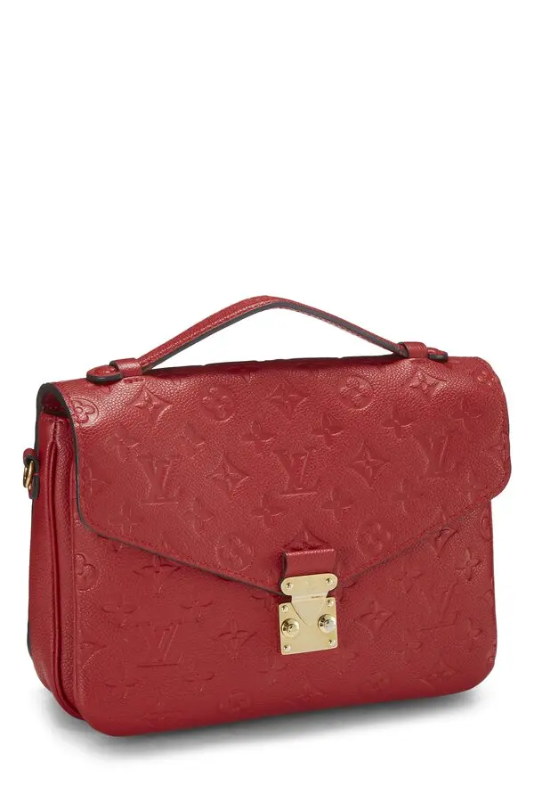 LOUIS VUITTON Orient Monogram Empreinte Pochette Metis - Red