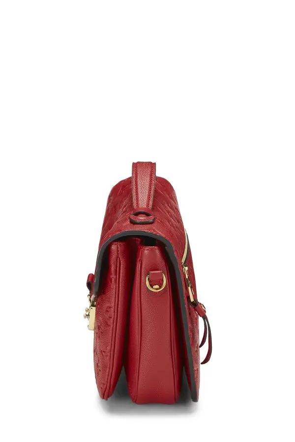 LOUIS VUITTON Orient Monogram Empreinte Pochette Metis - Red