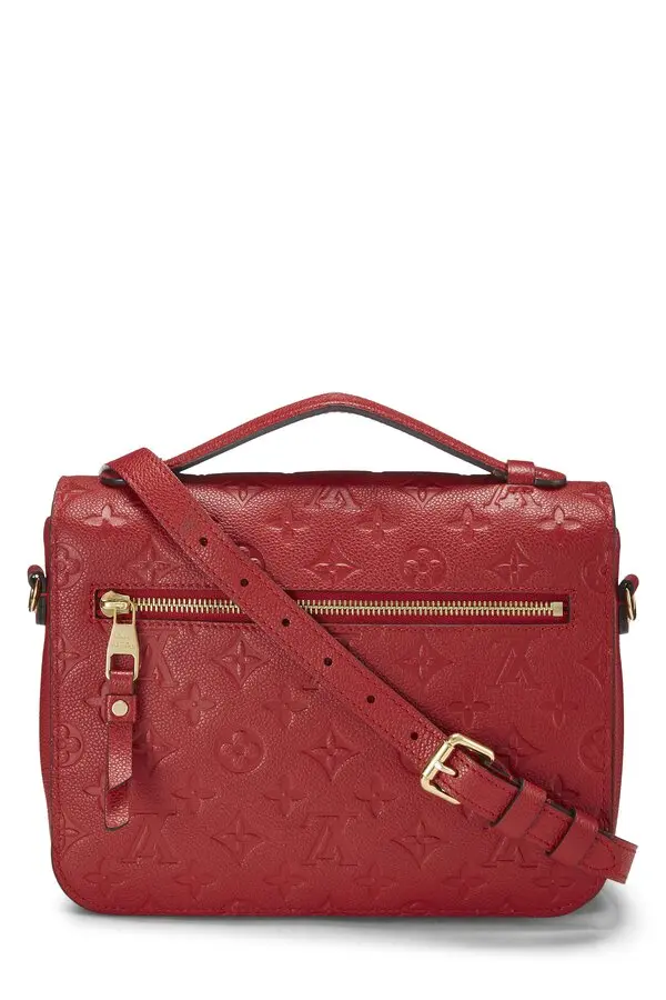 LOUIS VUITTON Orient Monogram Empreinte Pochette Metis - Red