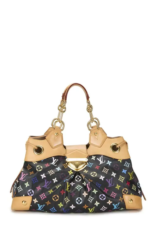 LOUIS VUITTON Takashi Murakami X Monogram Multicolore Ursula Bag - Black