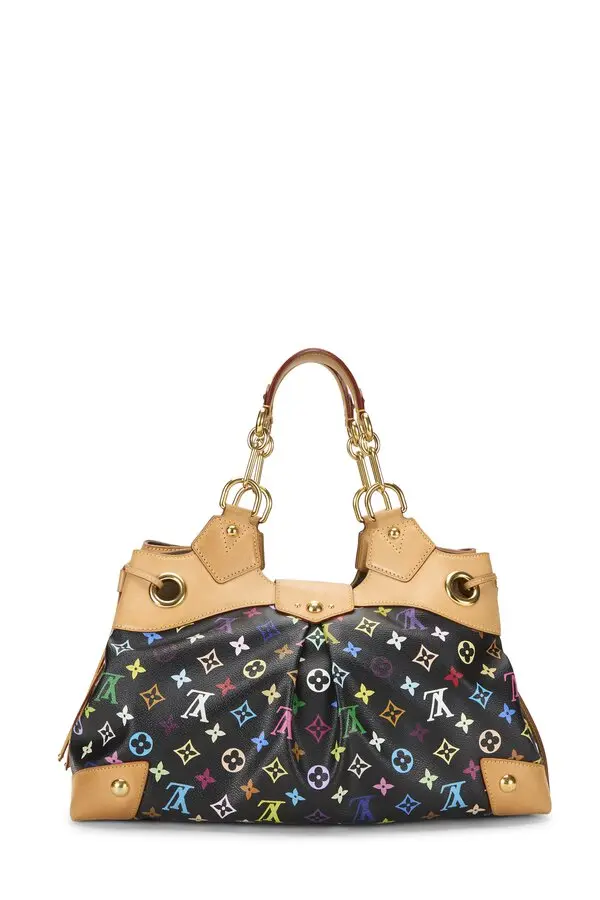 LOUIS VUITTON Takashi Murakami X Monogram Multicolore Ursula Bag - Black