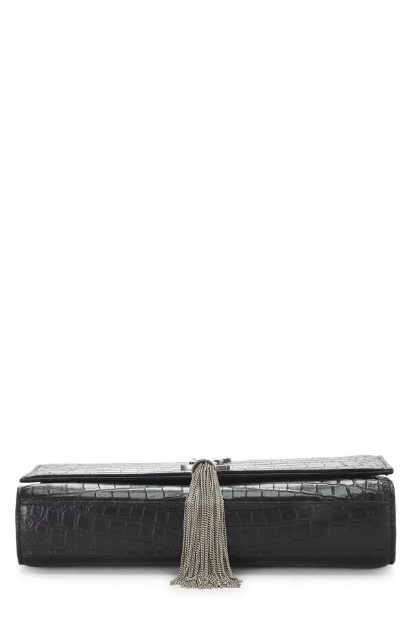 Saint Laurent Embossed Kate Tassel - Black