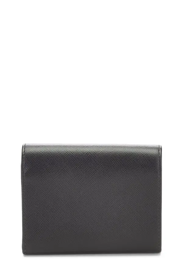 Prada Saffiano Bow Compact Wallet