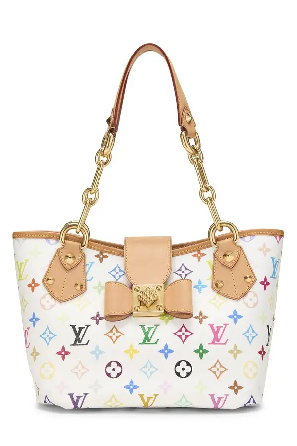 LOUIS VUITTON Takashi Murakami Monogram Multicolore Annie - White