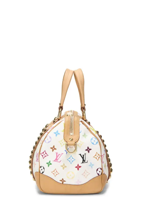 LOUIS VUITTON Takashi Murakami Monogram Multicolore Courtney - White