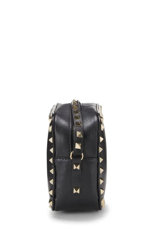 Valentino Garavani Leather Rockstud Camera Bag - Black