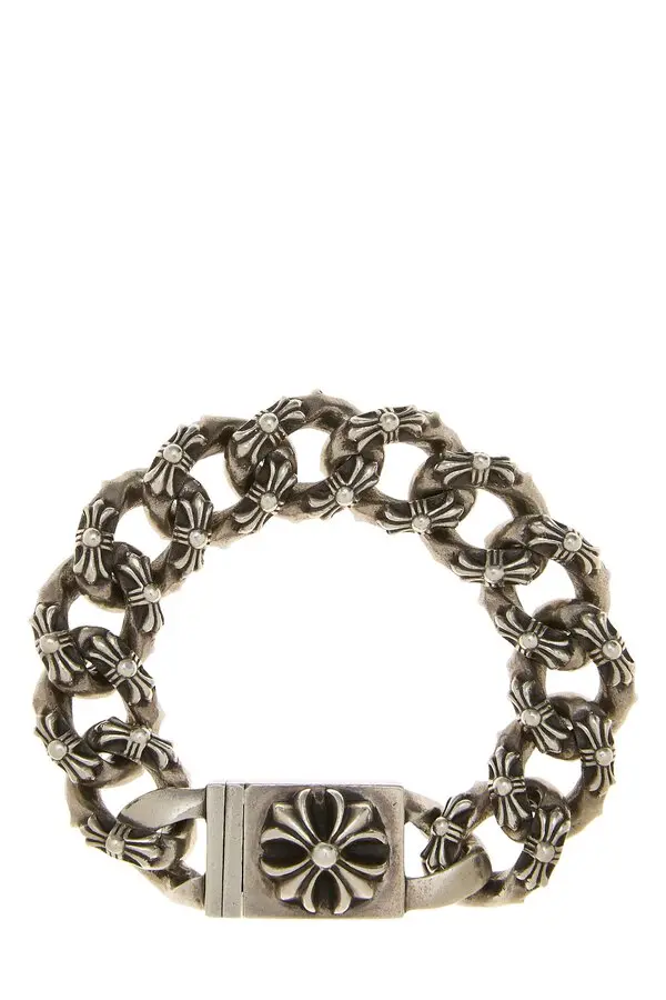 Chrome Hearts Sterling Cross Link Bracelet - Silver