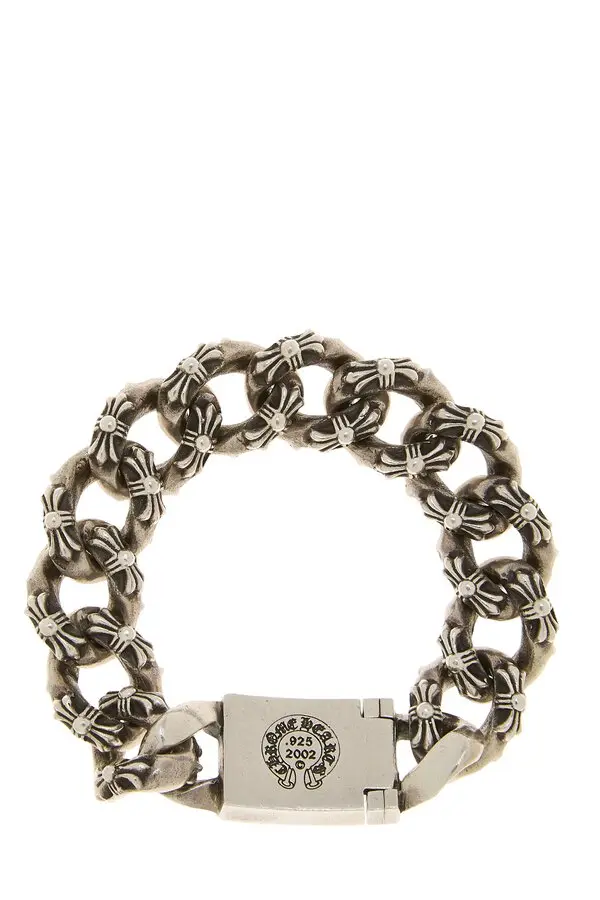 Chrome Hearts Sterling Cross Link Bracelet