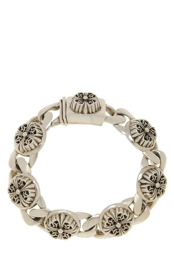 Chrome Hearts Sterling Cross Link Bracelet - Silver