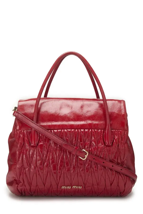 Miu Miu Nappa Leather Handbag