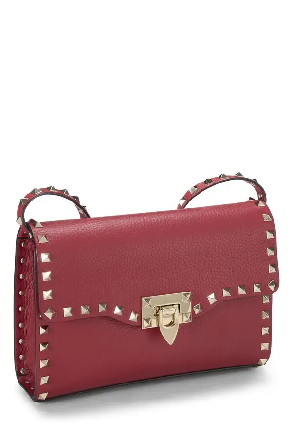 Valentino Garavani Leather Rockstud Flap Crossbody Bag