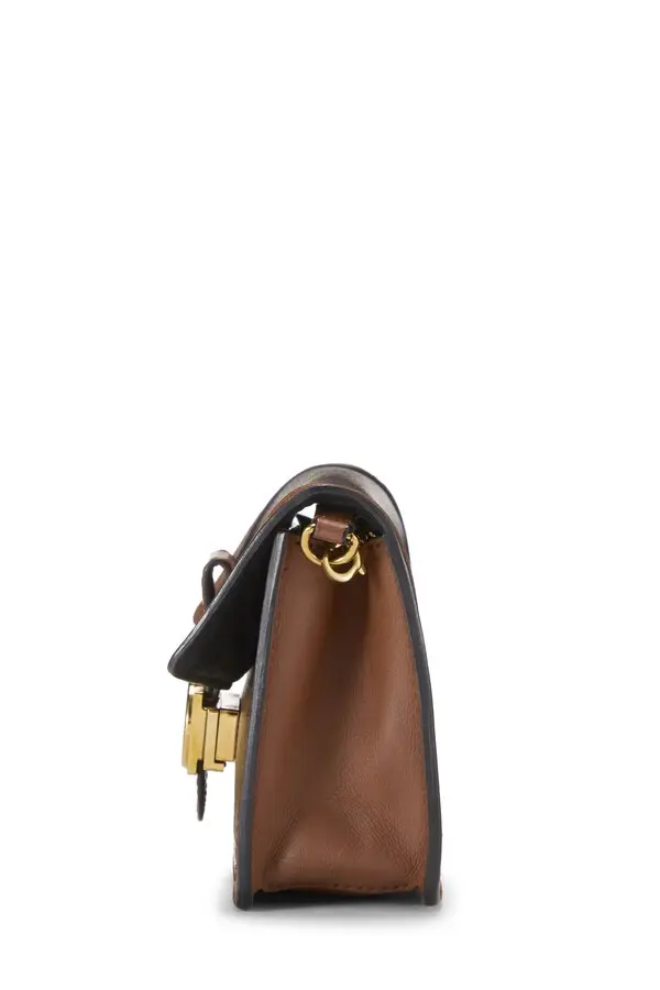 LOUIS VUITTON Monogram Reversed Dauphine Chain Wallet - Brown