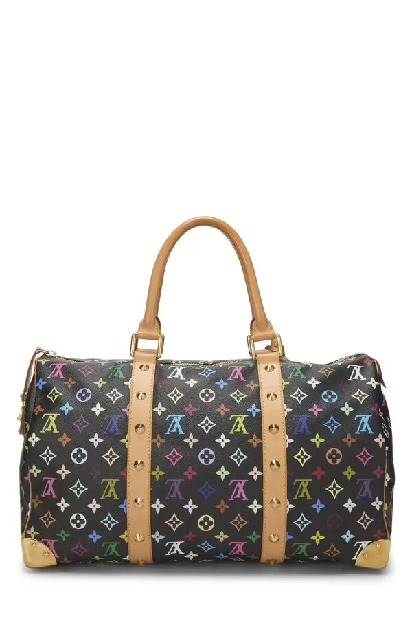 LOUIS VUITTON Takashi Murakami X Monogram Multicolore Keepall 45 - Black