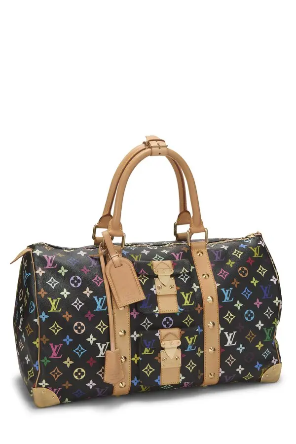 LOUIS VUITTON Takashi Murakami X Monogram Multicolore Keepall 45 - Black
