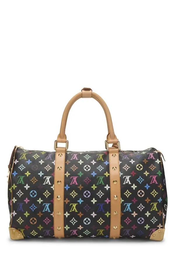 LOUIS VUITTON Takashi Murakami X Monogram Multicolore Keepall 45 - Black