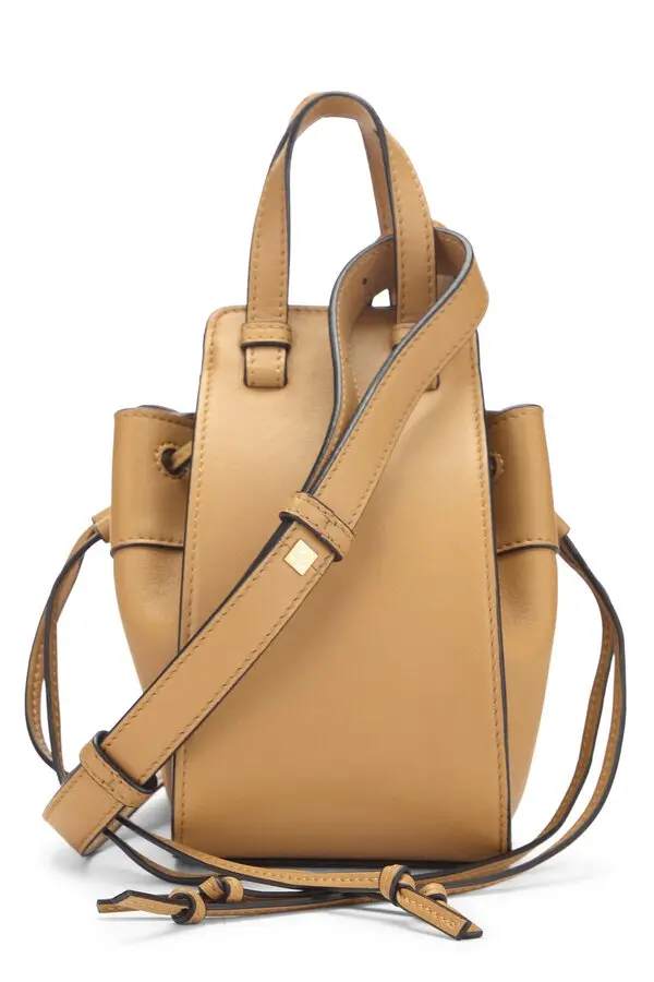 Loewe Calfskin Hammock Drawstring Bag - Brown