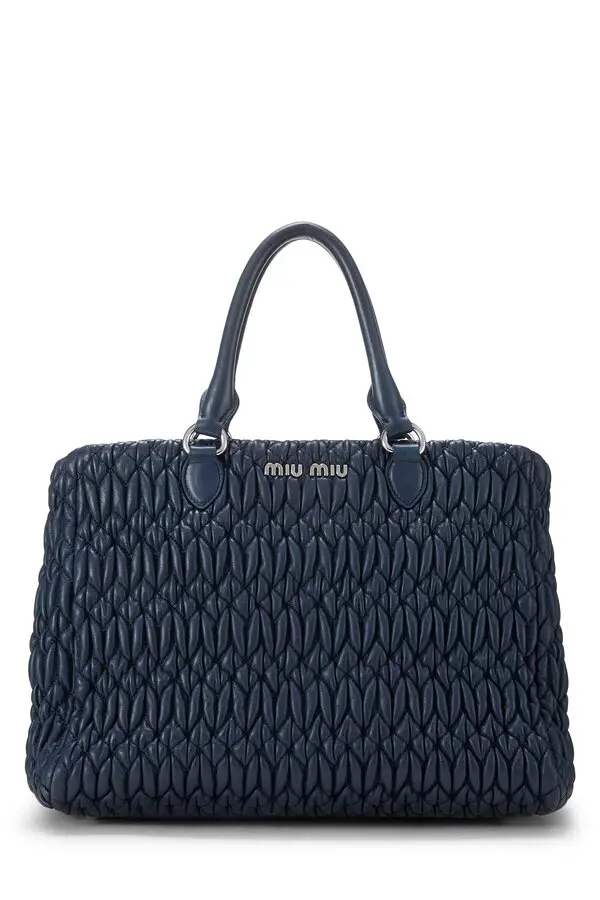 Miu Miu Nappa Convertible Top Handle Bag