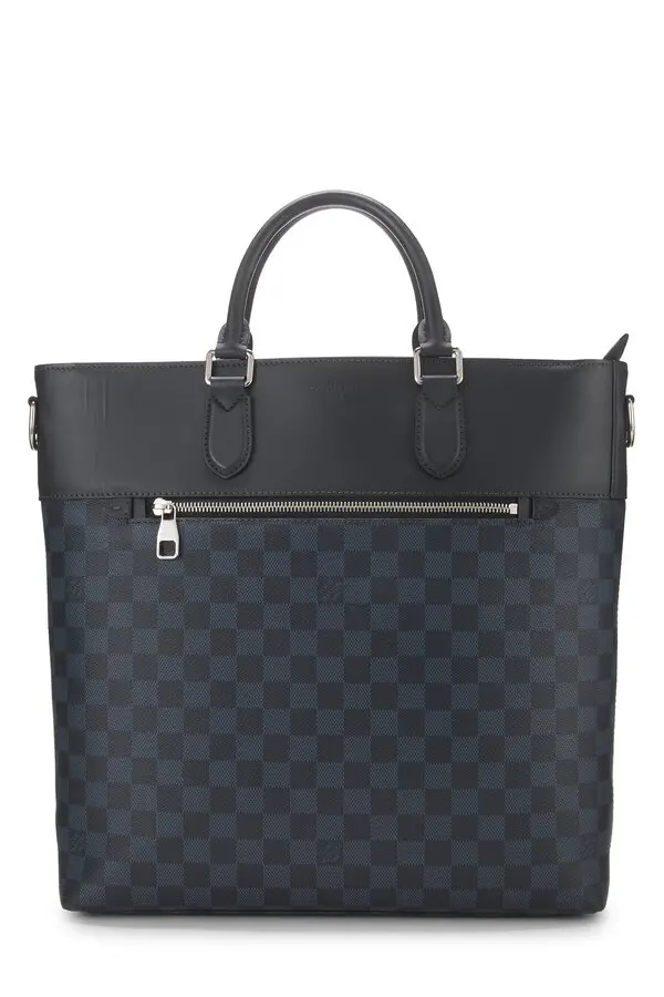 LOUIS VUITTON Damier Cobalt Newport Tote - Blue