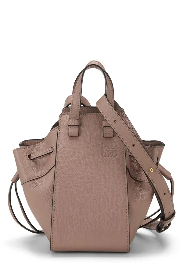 Loewe Calfskin Hammock Drawstring Bag - Pink