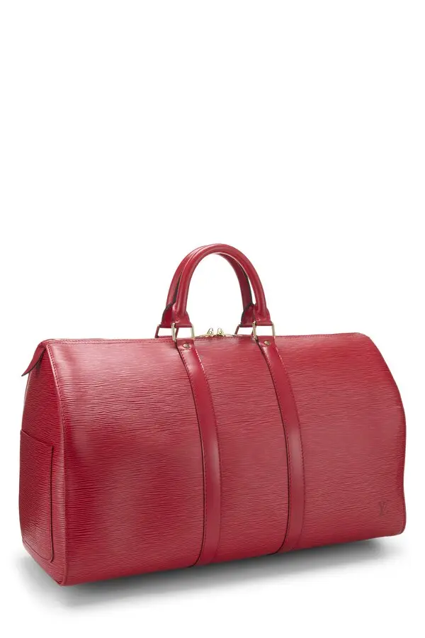 LOUIS VUITTON Epi Keepall 45 - Red