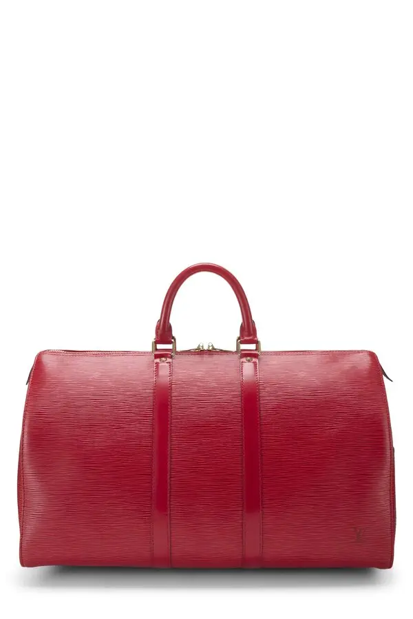 LOUIS VUITTON Epi Keepall 45 - Red